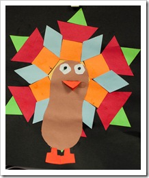 Symmetrical Pattern Block Turkeys - Cara Carroll